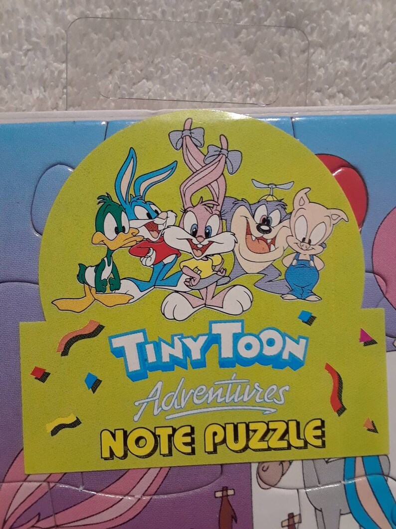 Vintage Looney Tunes Tiny Toon Secret Message Note Puzzle - Etsy