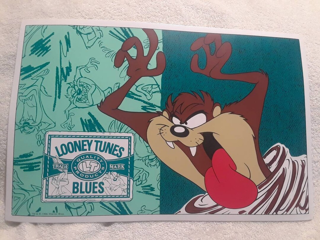 Vintage Looney Tunes Taz Blues Dining Room Table Placemat - Etsy