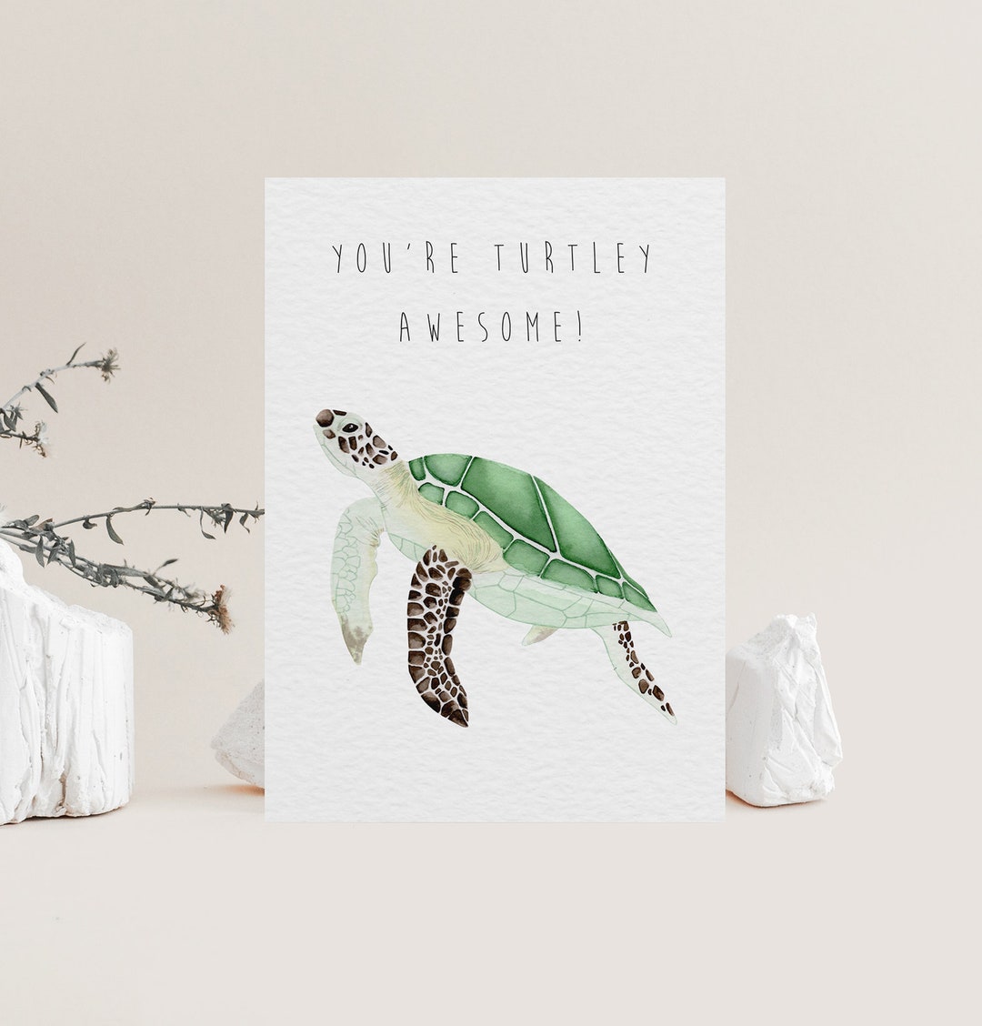 Ocean Card | Cute Watercolour Animal Illustrated Card | Appreciation ...