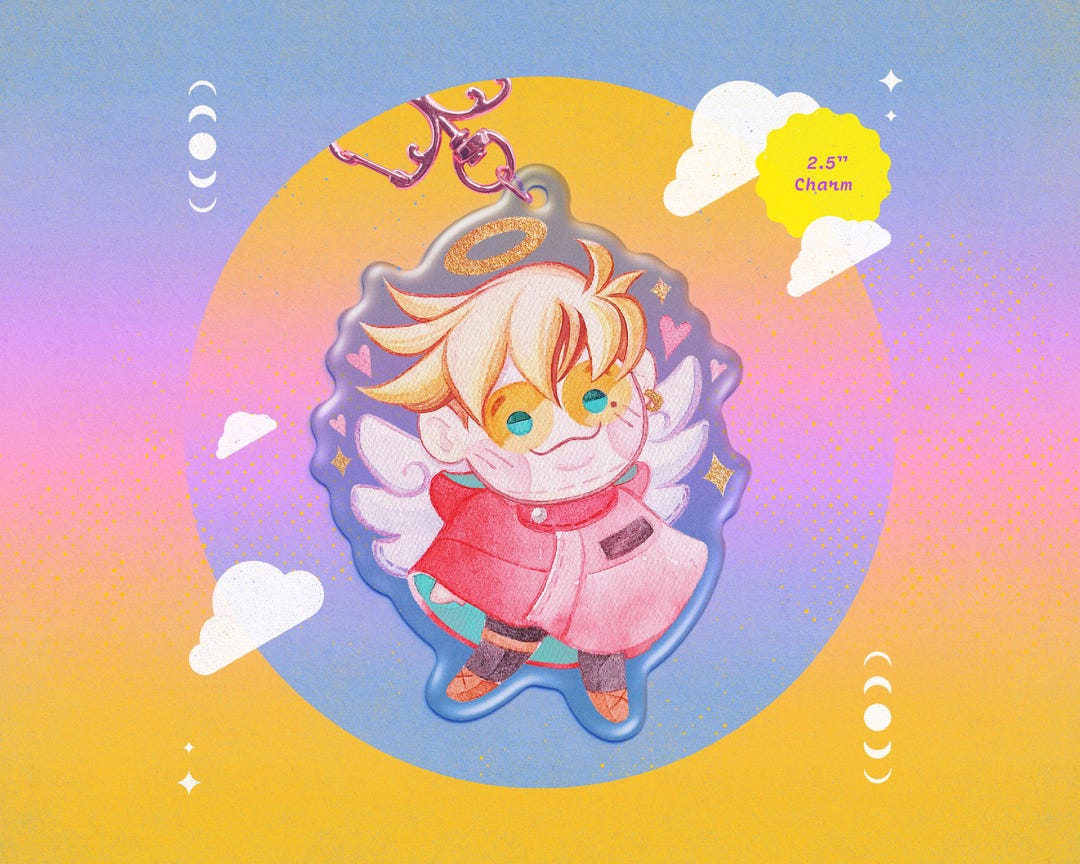 Angel Teru Vash: Trigun Just A Little Guy Acrylic Charm - Etsy