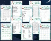 Christmas Baby Shower Games Package Christmas Themed Baby - Etsy