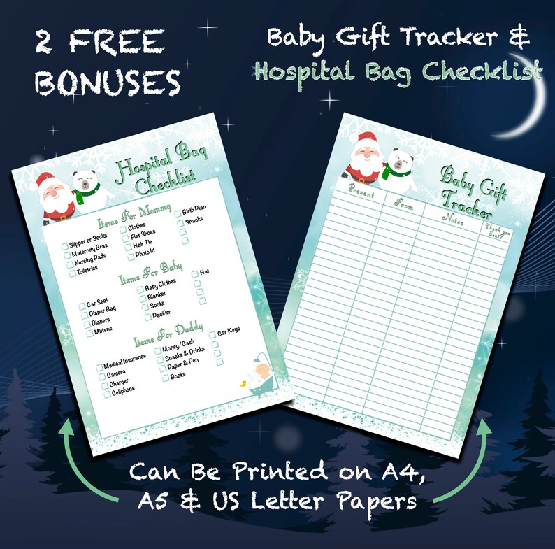 Christmas Baby Shower Games Package, Christmas Themed Baby Shower ...