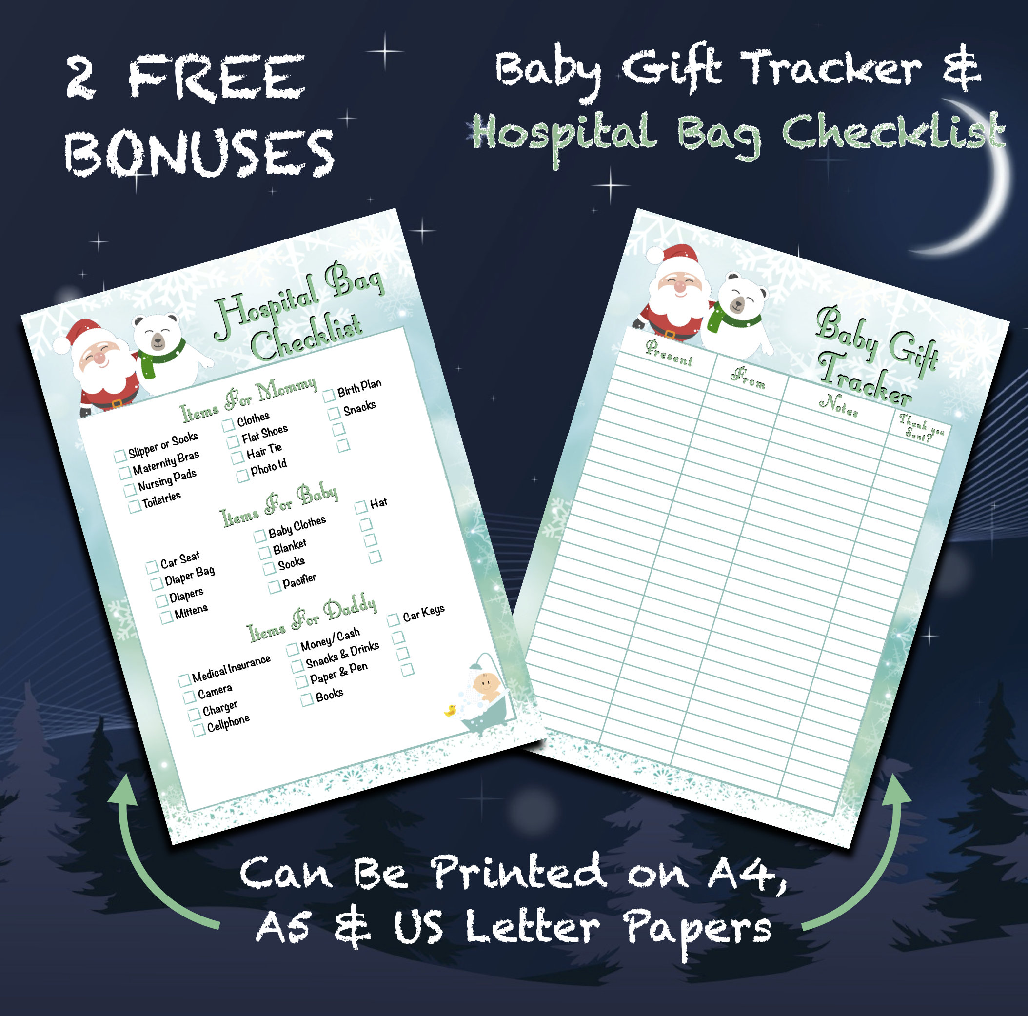 Christmas Baby Shower Games Package, Christmas Themed Baby Shower ...