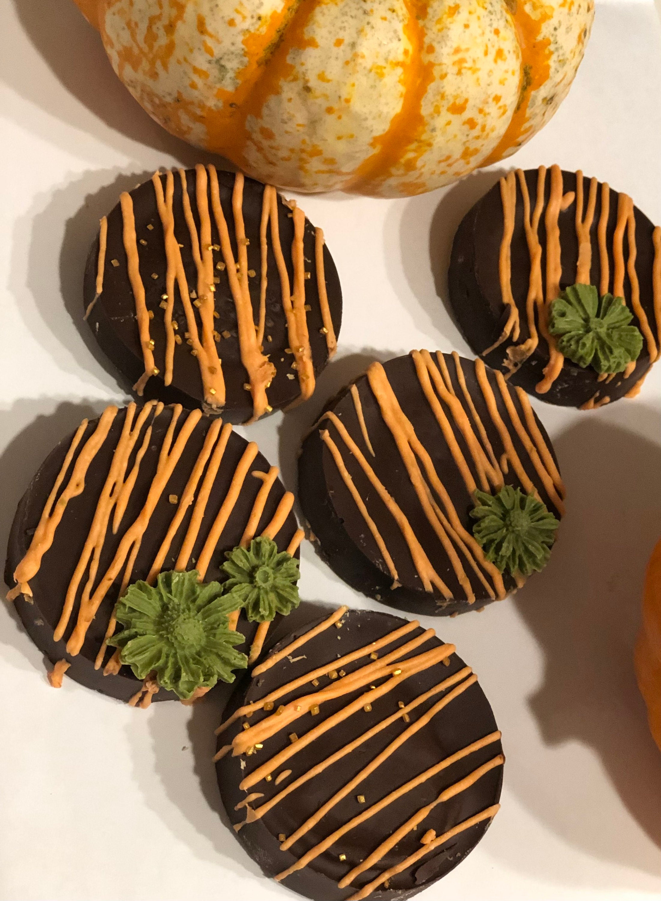 Fall Chocolate Covered Oreos Treat Box Gift Dessert Table Thanksgiving ...
