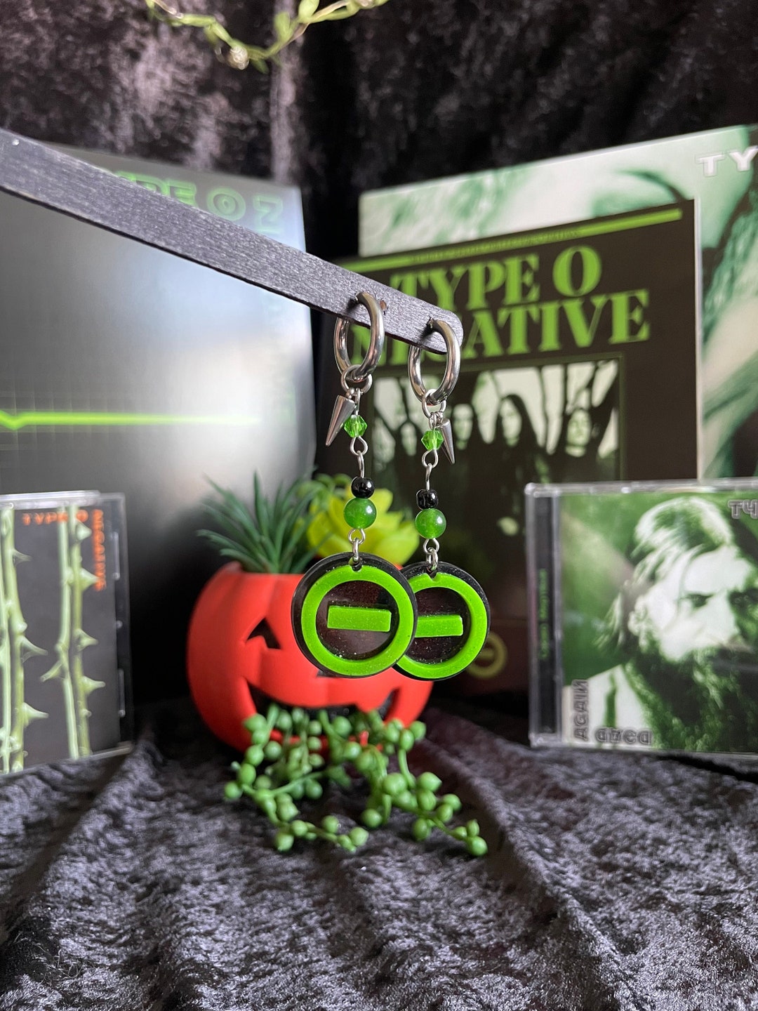 Type O Negative Symbol Gothic Doom Metal Band Merch Huggie Steel Hoop ...