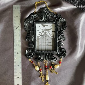 Gold Victorian Gothic Bats and Pearl Handmade Decor Filigree Antique ...