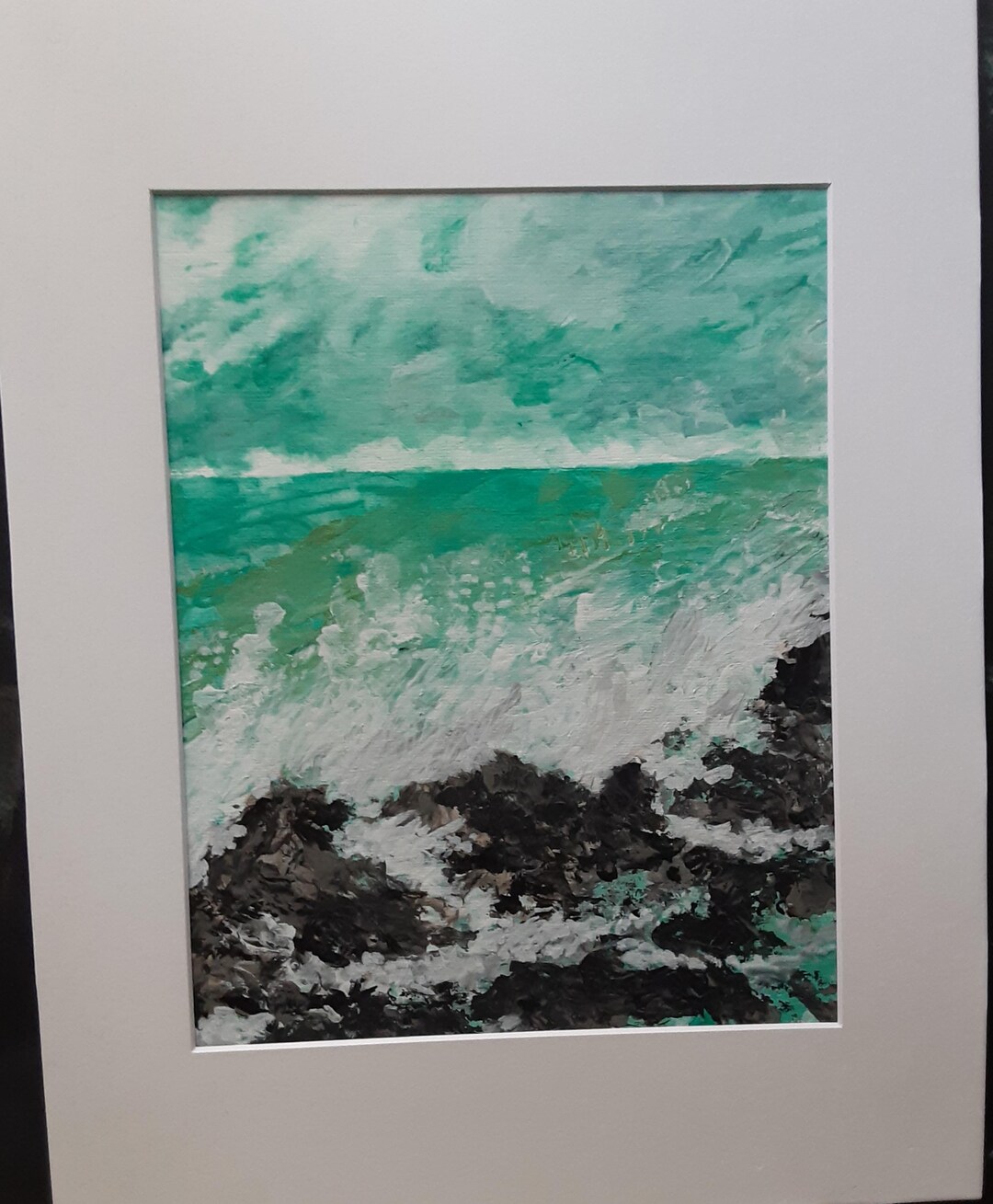 Acrylic(25) 9x12 Matted in 11x14 Ocean View - Etsy