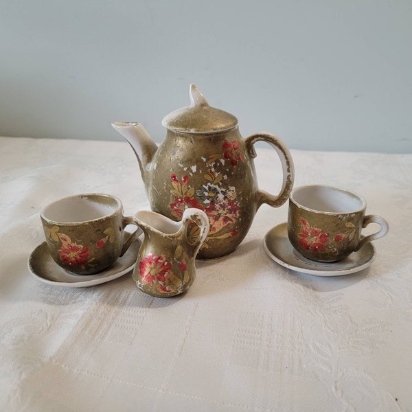 Antique Childs Tea Set - Etsy