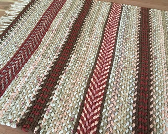 Old Fashioned Multi Color Hit and Miss Rag Rug - Etsy