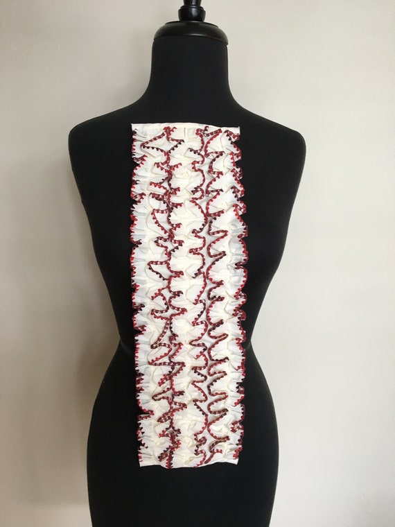 Prom/Wedding Tuxedo Ruffles,1970's Tux Ruffle,Retro T… - Gem