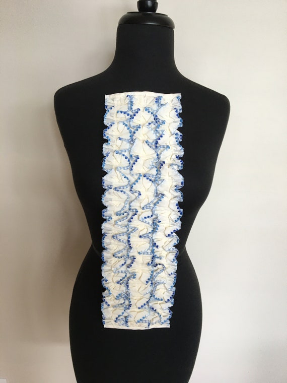 Prom/Wedding Tuxedo Ruffles,1970's Tux Ruffle,Retro T… - Gem
