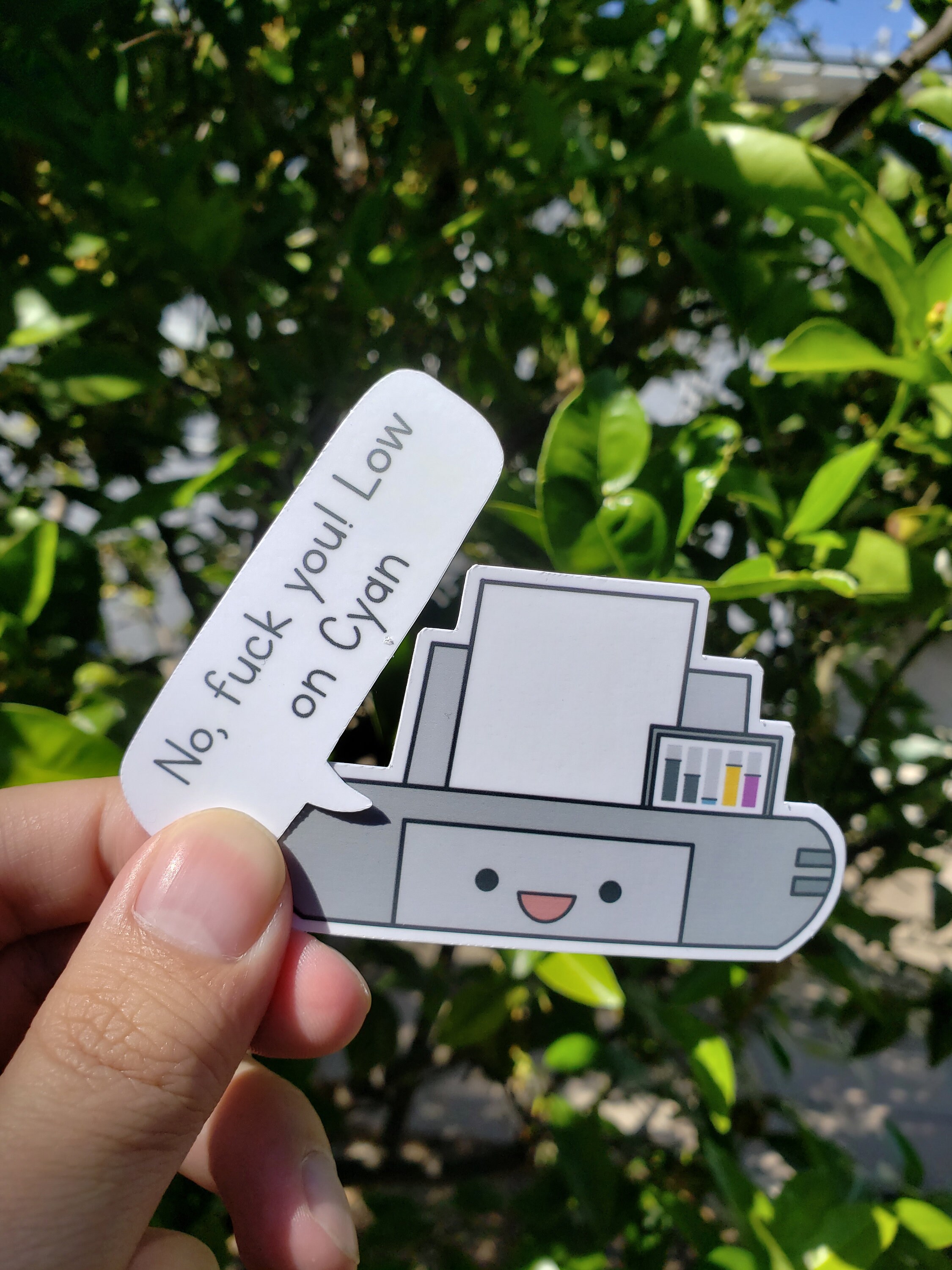 Potty Mouth Printer + Text Bubble Vinyl Sticker [explicit] - Etsy