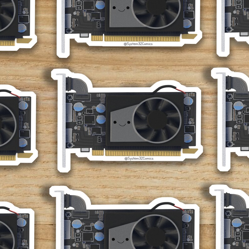 GPU Vinyl Sticker - Etsy