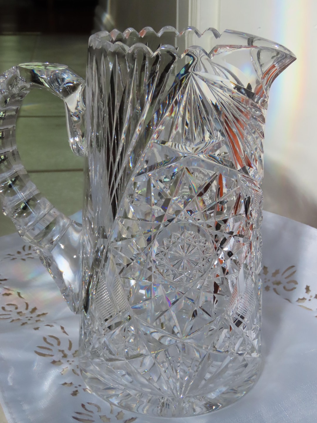 Waterford Like Pitcher - Etsy