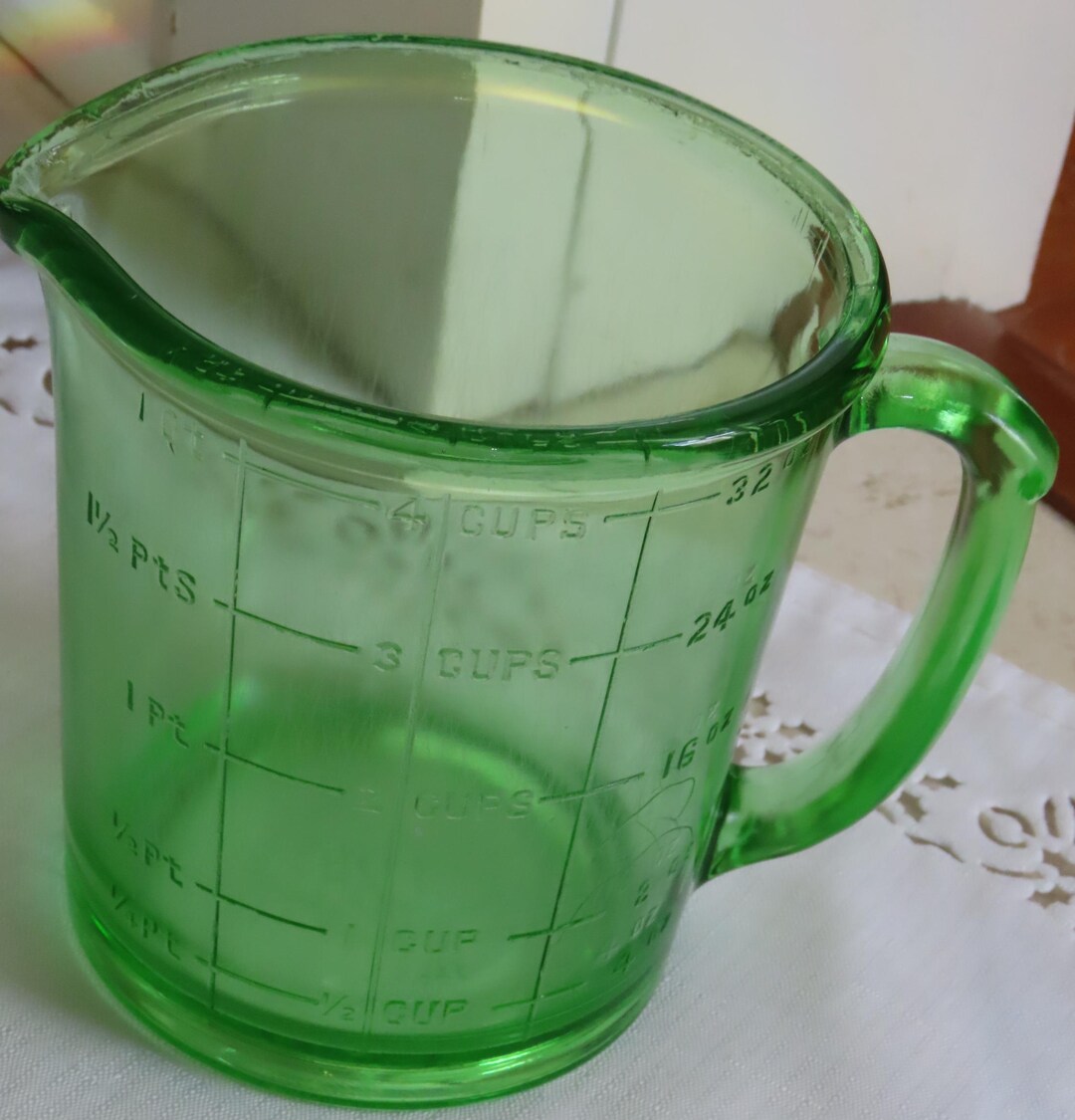 Hazel Atlas Green Measuring Cup - Etsy