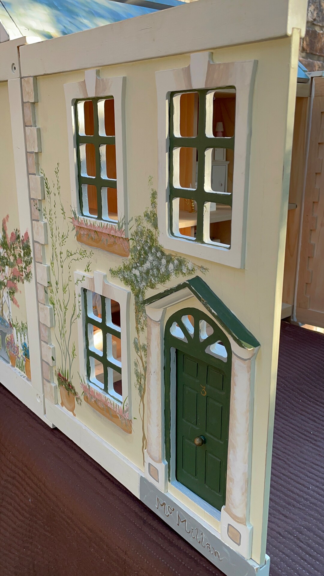 Doll House Painted Wood by Plan Toys, With Furniture - Etsy