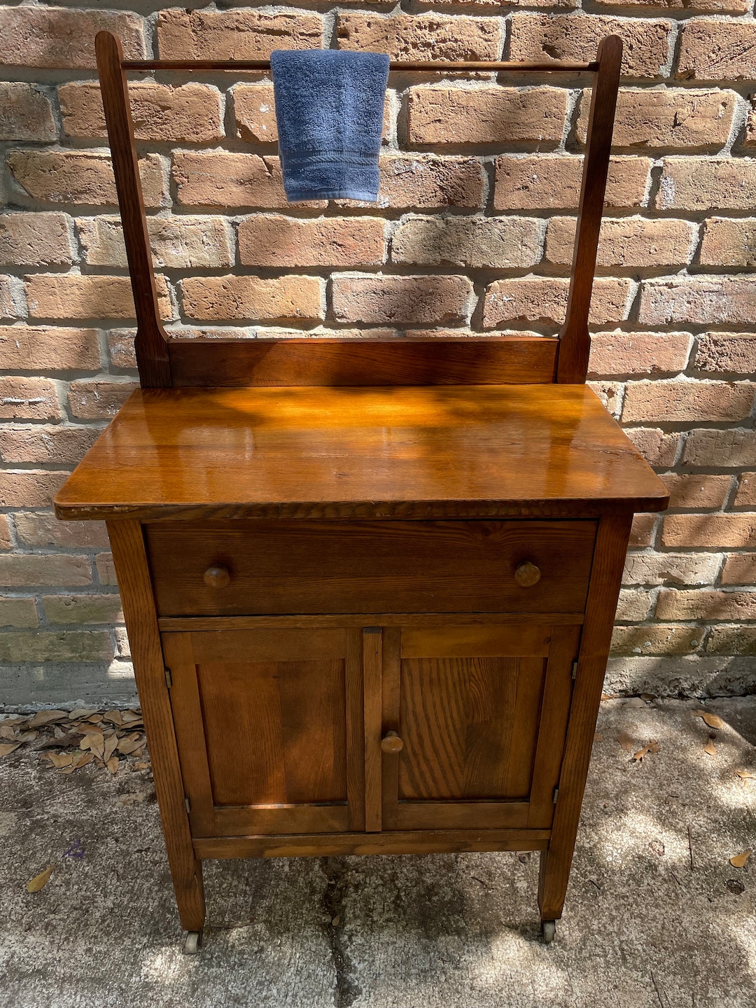 Antique Mission Style Oak Wash Stand, Rare, Early 1900s Era - Etsy