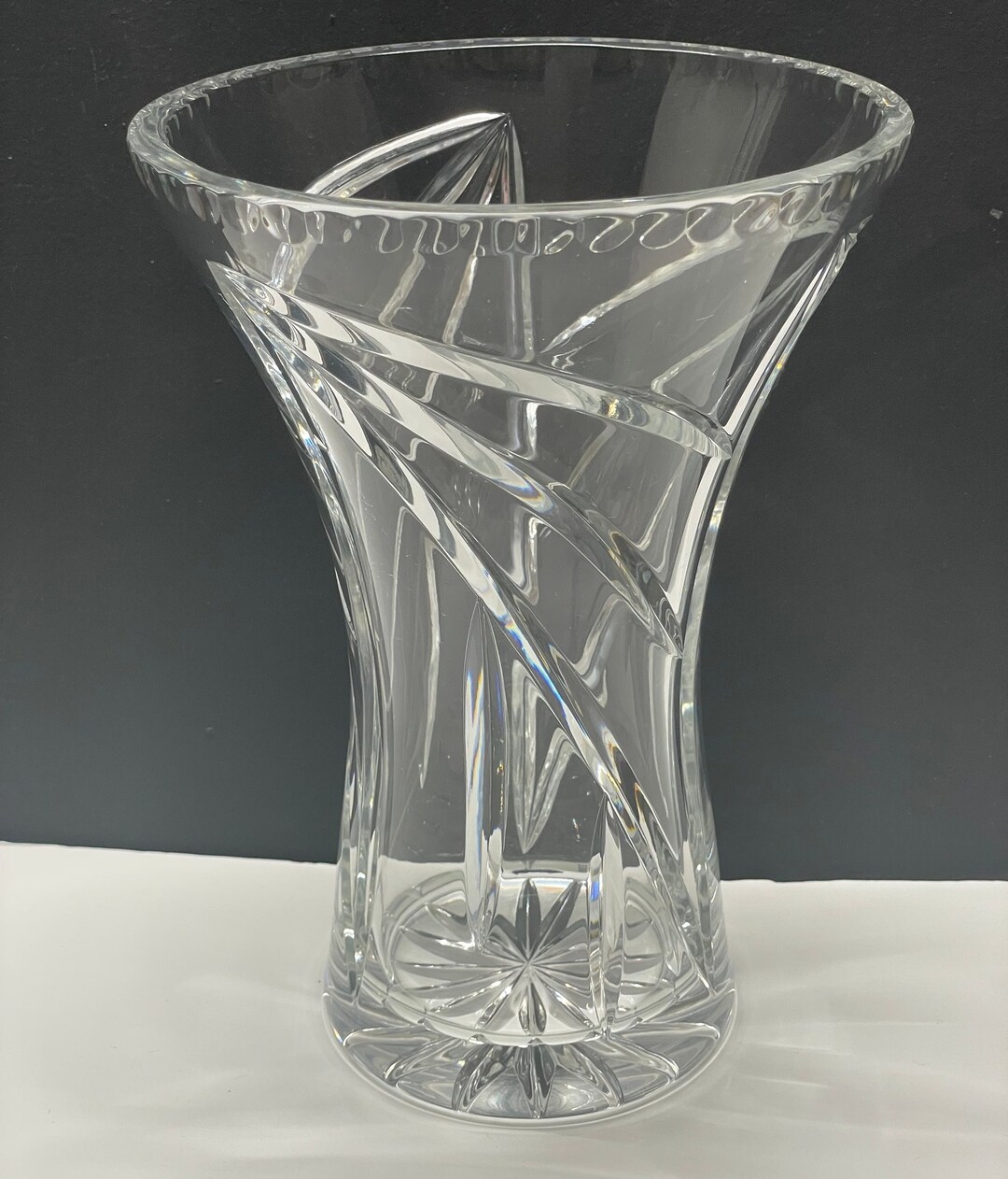 Cazlor Crystal Flower Vase bold Modern Pattern - Etsy