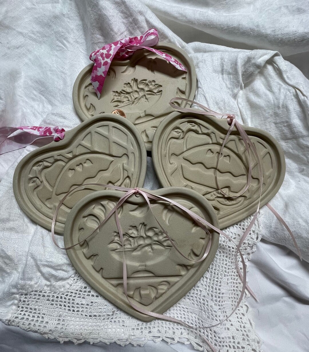 Ceramic Heart Molds, Pampered Chef Bakes Shortbread - Etsy