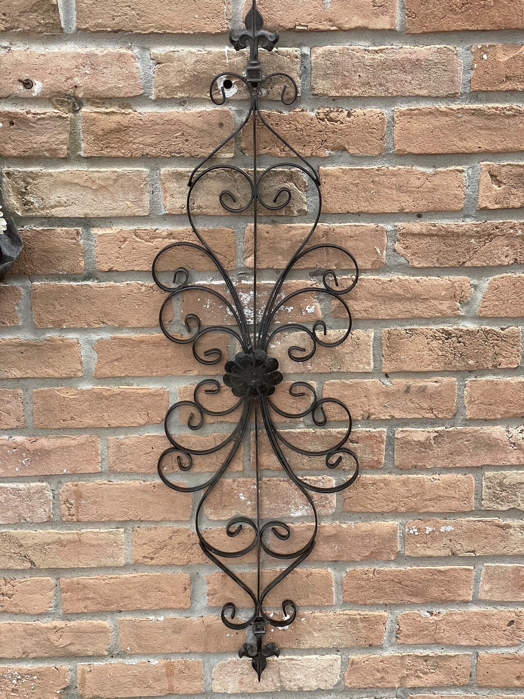 Antique Gate Topper, Architectural Salvage, Wrought Iron Decor - Etsy