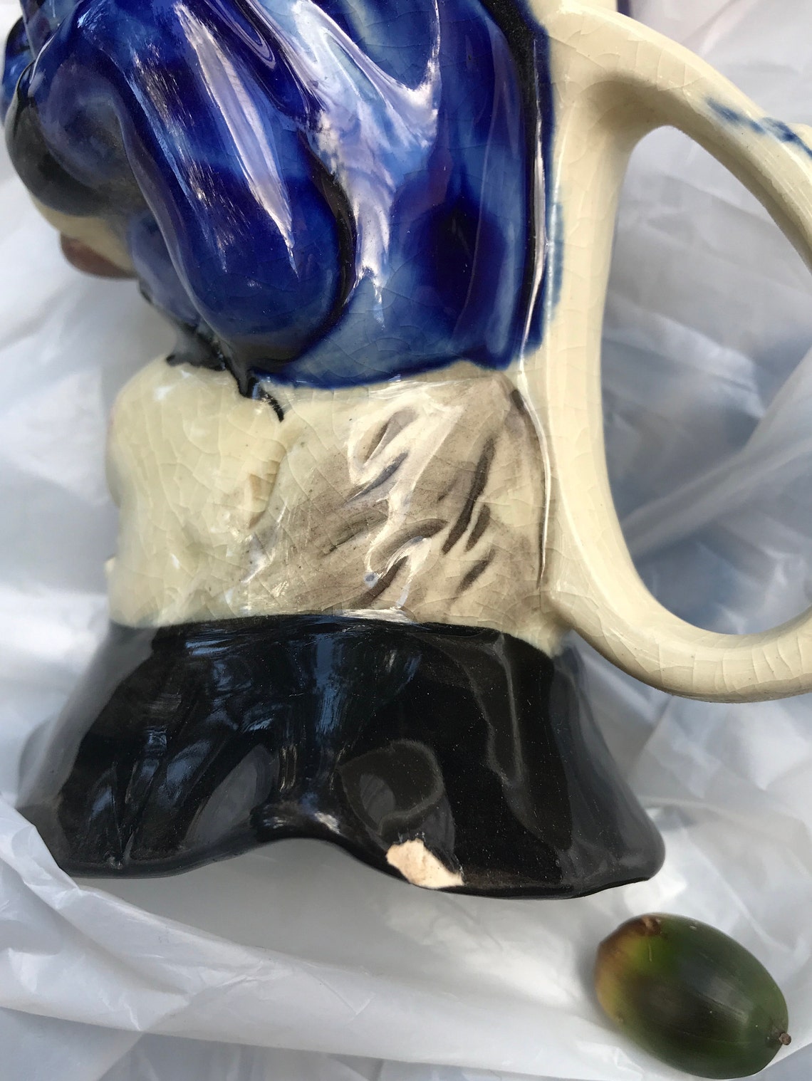 Sale Price Full Body Toby Mug. Colonial Man Sitting Smiling - Etsy