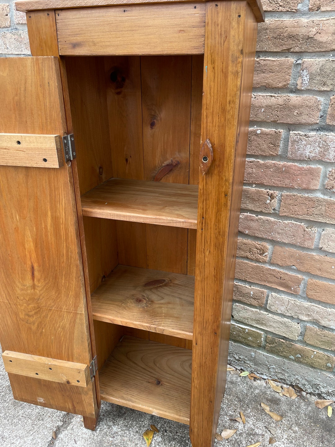 Farmhouse Pantry Cupboard, 52 Tall, Heart Cutout on Backboard - Etsy
