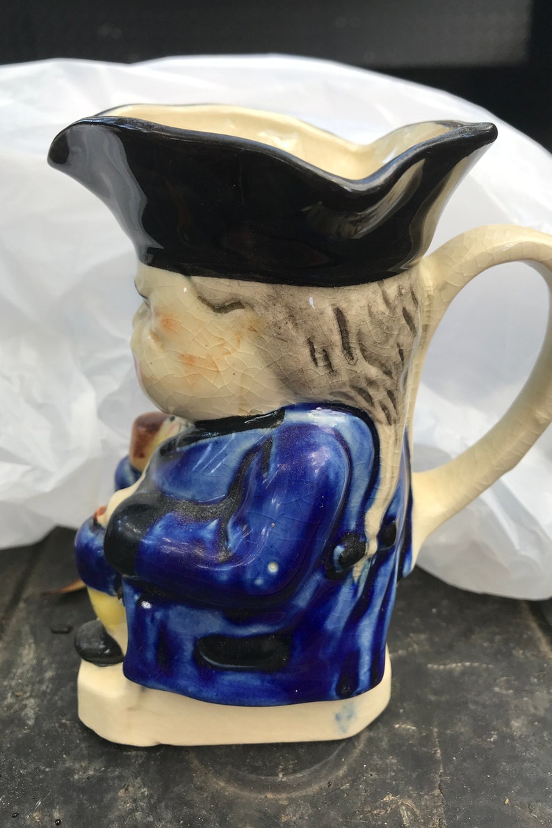 Sale Price Full Body Toby Mug. Colonial Man Sitting Smiling - Etsy