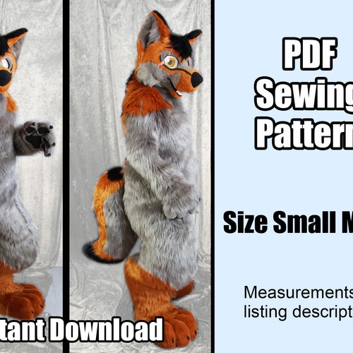 DIGITAL Toony Hand Paw Pattern for Fursuits PDF Download - Etsy