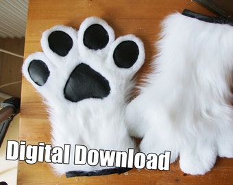 DIGITAL Wickerbeast Hand Paw Pattern for Fursuits PDF Download - Etsy