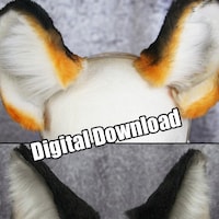Fox Ears Digital Printable Pattern| DIY Faux Fur Costume Ears - Etsy