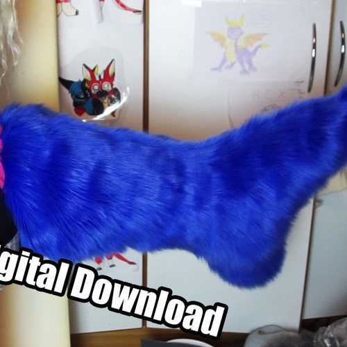 DIGITAL Tiger Tail Pattern for Fursuits & Cosplay PDF - Etsy