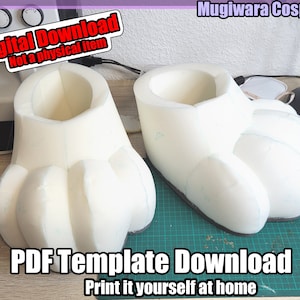 DIGITAL Stompy Fursuit Feet Paws Pattern for Fursuits - PDF Download - Etsy