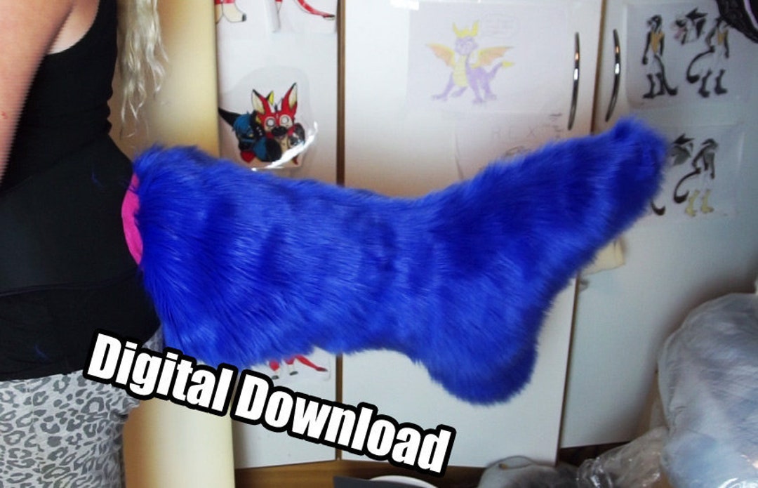 DIGITAL Shark or Manokit Tail Pattern for Fursuits - PDF Download - Etsy