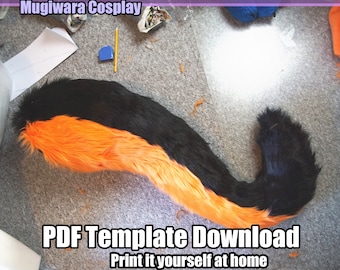 DIGITAL Tiger Tail Pattern for Fursuits & Cosplay PDF | Etsy