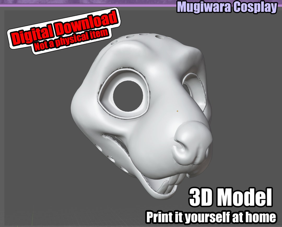 Rat 3d-model STL Fursuit Head Base for 3d-printing - Etsy