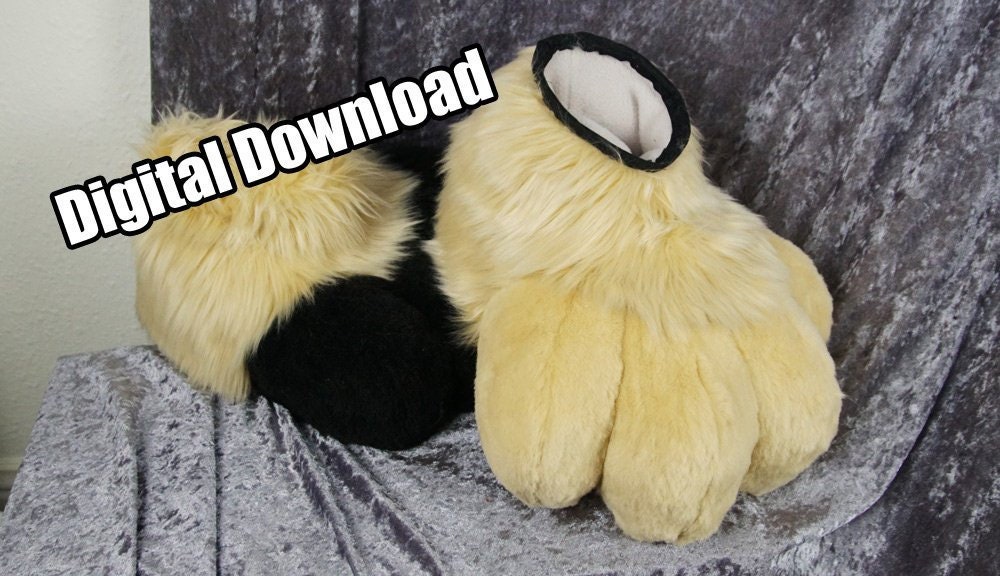 DIGITAL Stompy Sock Paws Pattern for Fursuits PDF Download | Etsy
