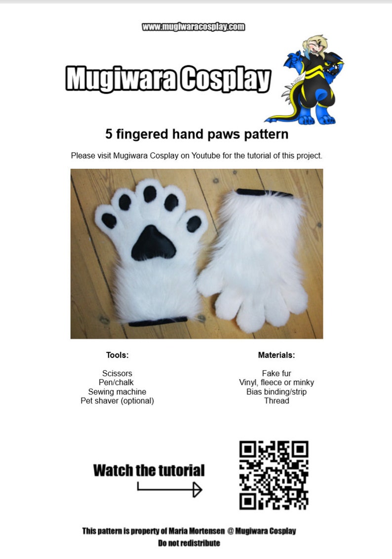 Furry hand paw template - fetiomni