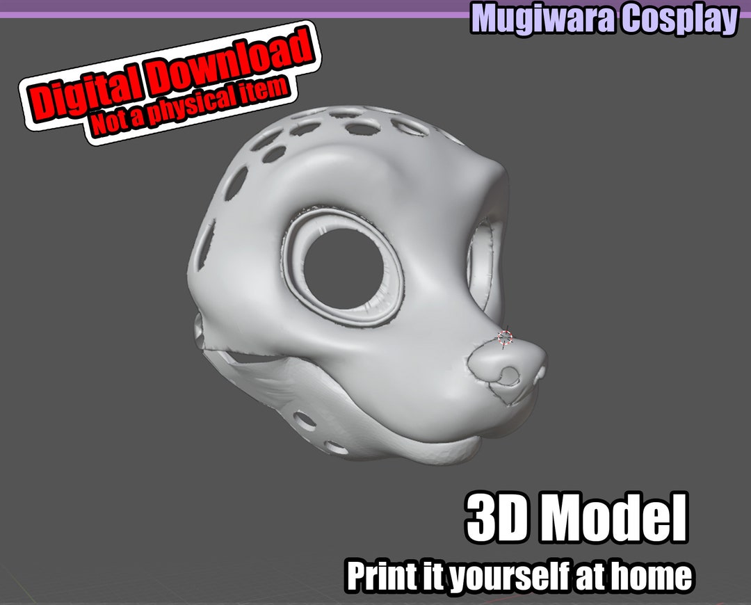 Fox With Moving Jaw 3d-model STL Fursuit Head Base for 3d-printing - Etsy
