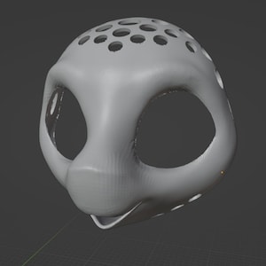 Avali 3d-model STL Fursuit Head Base for 3d-printing - Etsy