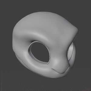 Chibi Reptile 3d-model STL Fursuit Head Base for 3d-printing - Etsy