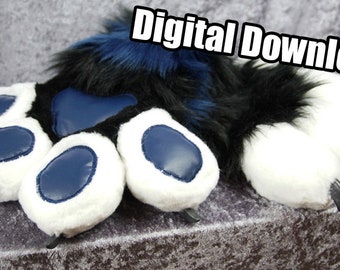 DIGITAL Wickerbeast Hand Paw Pattern for Fursuits PDF Download - Etsy