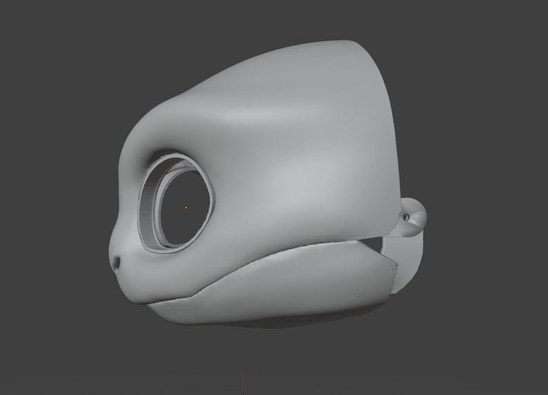 Chibi Reptile 3d-model STL Fursuit Head Base for 3d-printing - Etsy