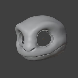 Chibi Reptile 3d-model STL Fursuit Head Base for 3d-printing - Etsy