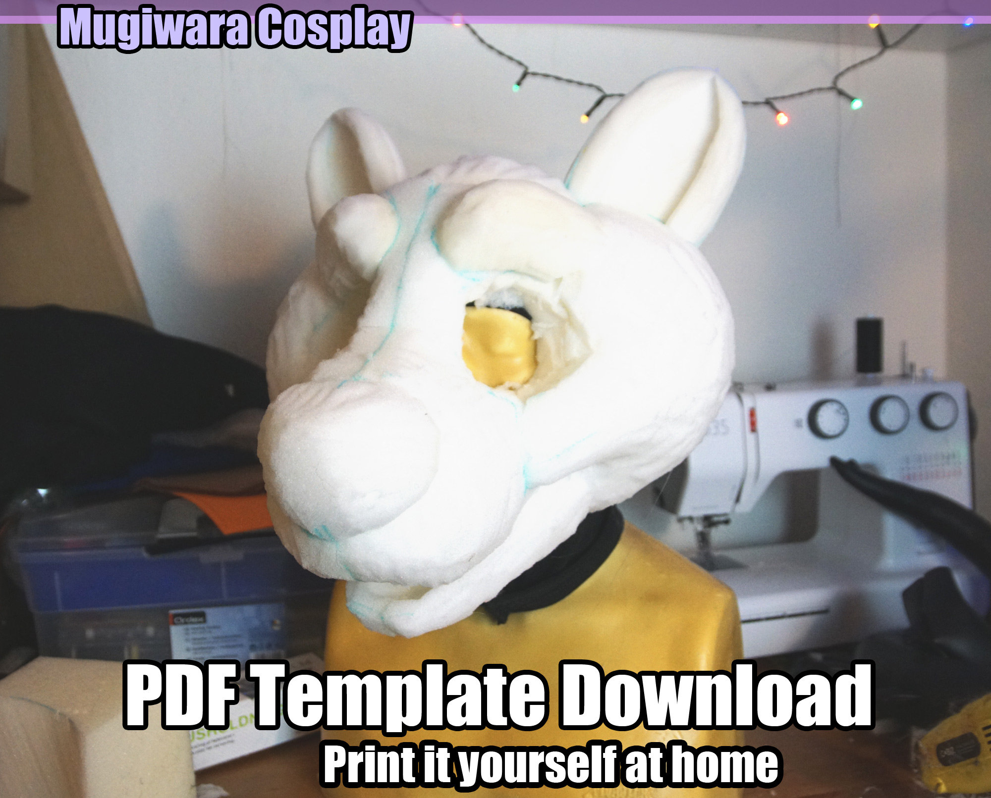 DIGITAL Bear Foam Head Base Pattern/template for Fursuits | Etsy