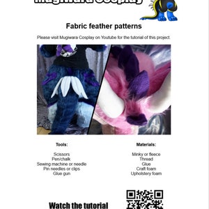 DIGITAL Fabric Feather Patterns for Fursuits and Cosplay PDF Download ...