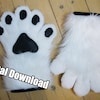DIGITAL Wickerbeast Hand Paw Pattern for Fursuits PDF Download - Etsy