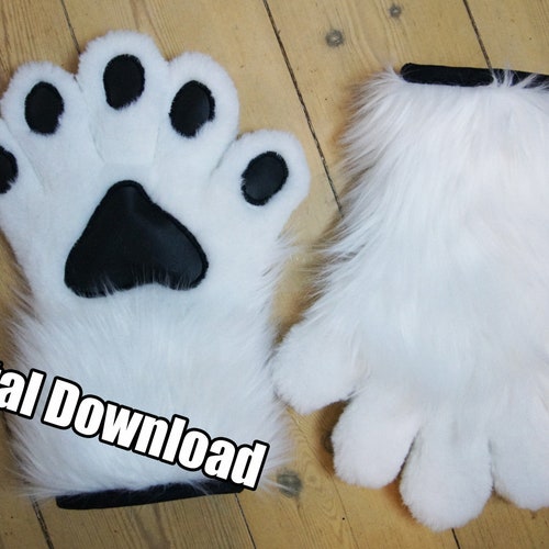 DIGITAL 5-fingered Hand Paw Pattern for Fursuits PDF | Etsy