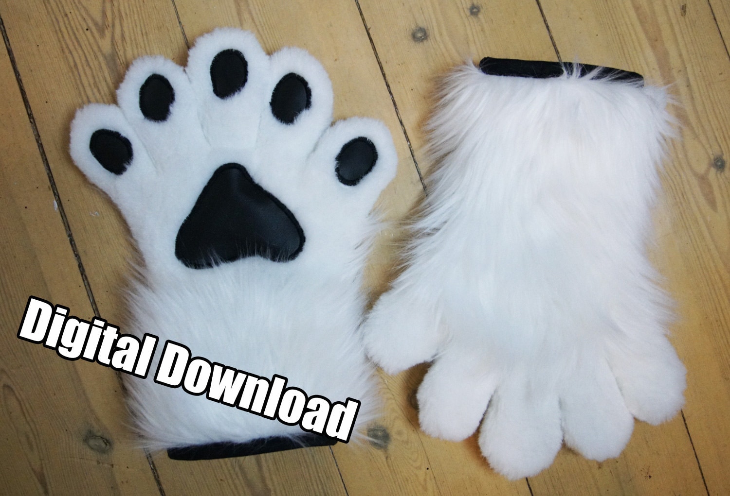 DIGITAL 5-fingered Hand Paw Pattern for Fursuits PDF - Etsy