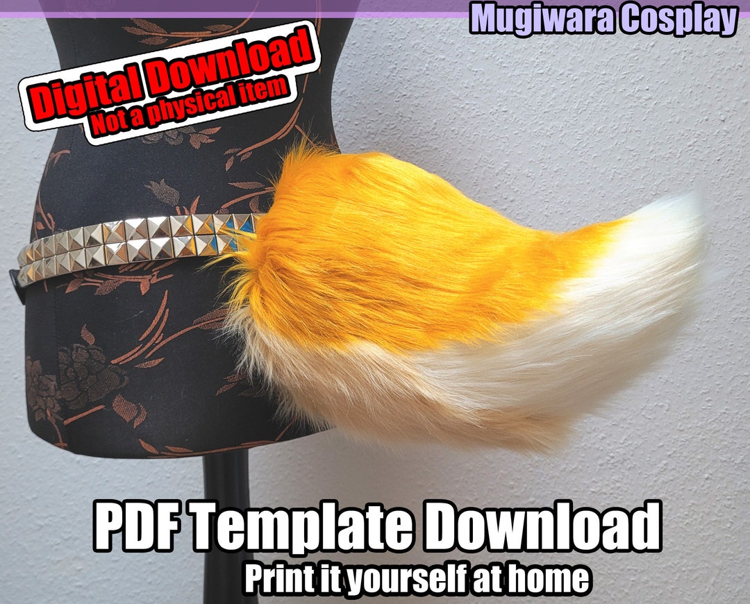 DIGITAL Nub Tail Pattern for Fursuits - PDF Download - Etsy