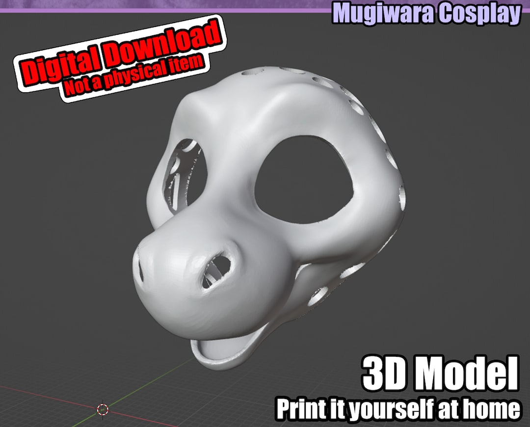 Angel Dragon 3d-model STL Fursuit Head Base for 3d-printing - Etsy